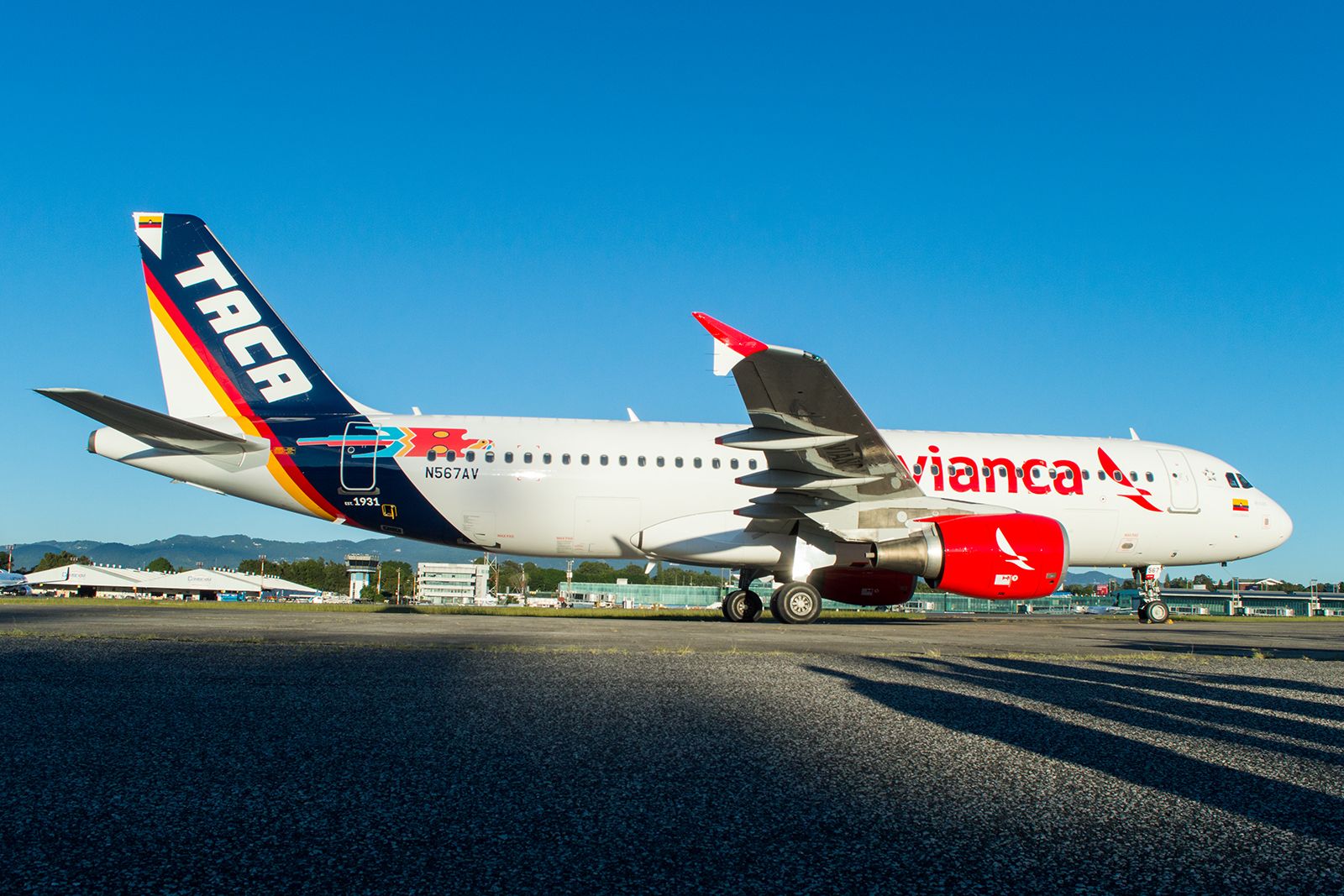 Avianca revive en un Airbus A320 la imagen de TACA