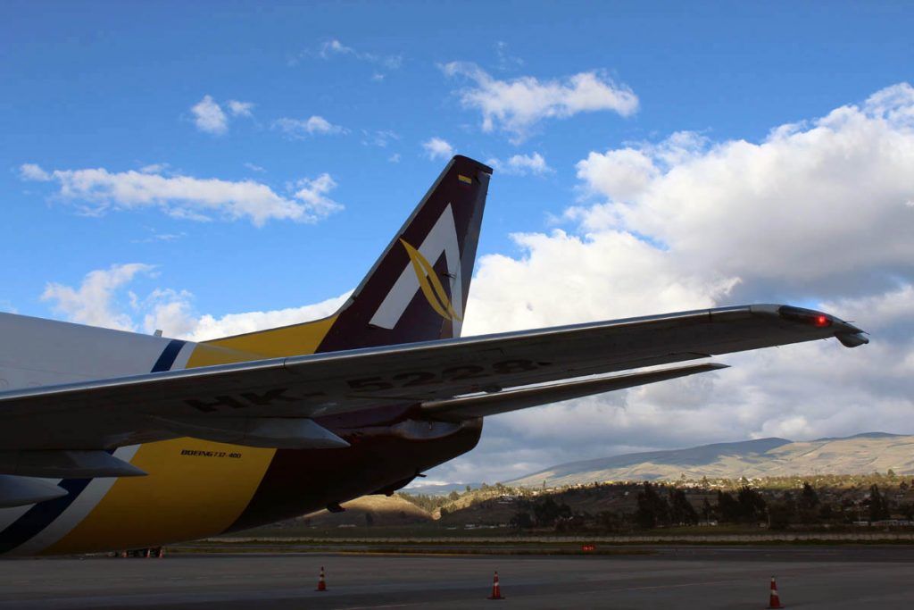 Aercaribe Cargo reanudó los vuelos comerciales en Latacunga